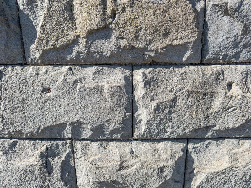 A Rock Wall Texture Made from Cut Bluestones Stock Image - Image of ...