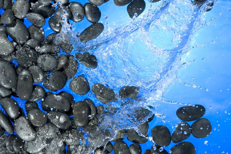 Rock and water stock image. Image of weather, splashing - 12014945