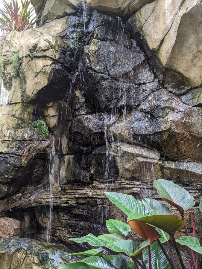 Rock waterfall Pittsburgh stock photo. Image of rock - 203533788