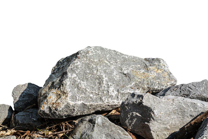 Rock on white background . stock photo. Image of beach - 164654992