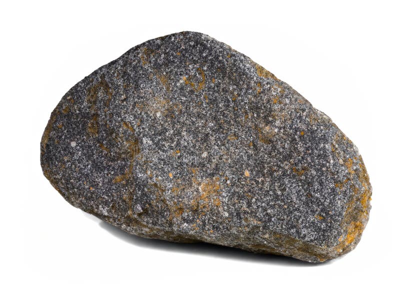A Rock with a White Background Stock Photo - Image of small, rock ...