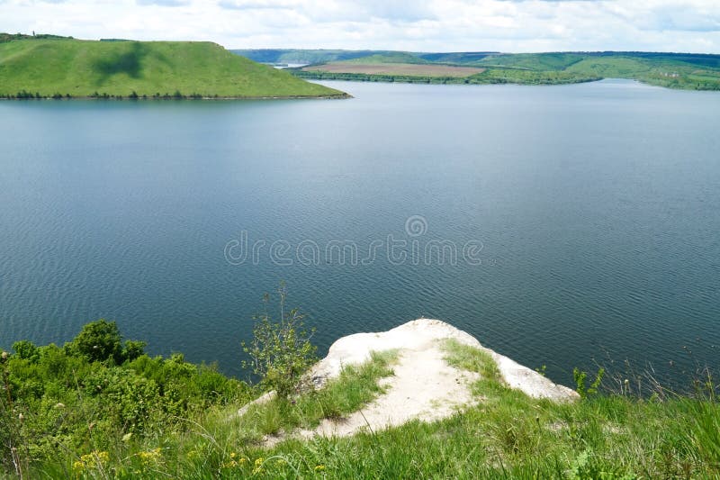 Rock White Stone in the Bakote Nature Reserve. Stock Image - Image of ...