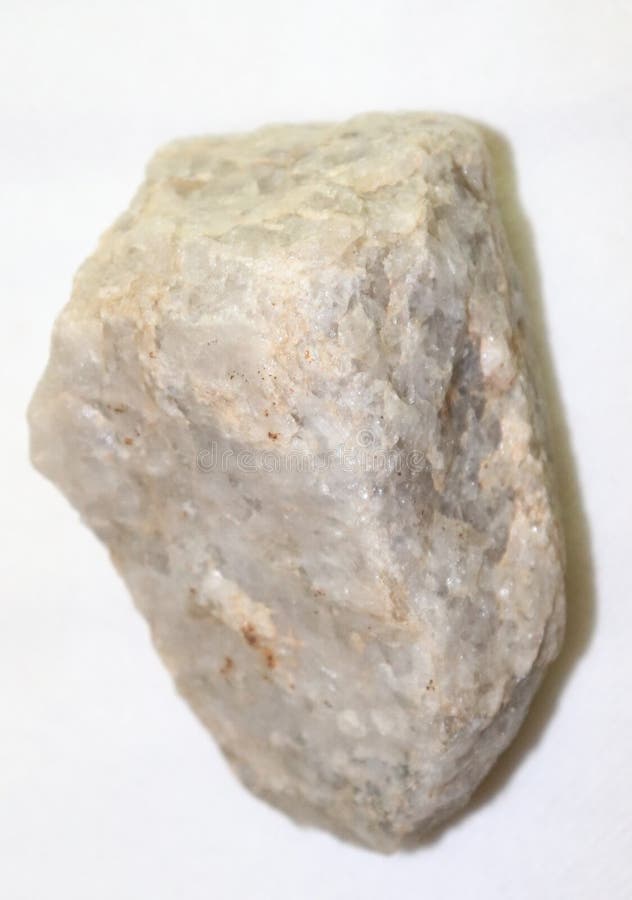 Rock, Whitish, Multicolored, Odd Shape, White Background Stock Photo ...