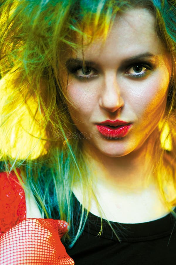 Rock woman stock image. Image of femininity, portrait - 2065813