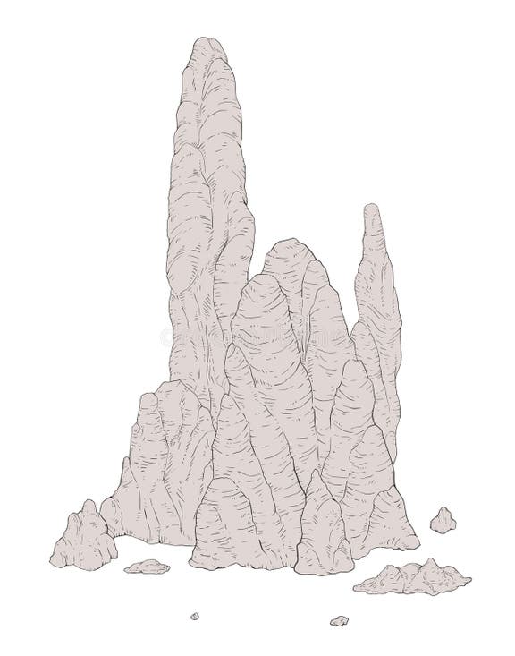 Rock zone illustration stock vector. Illustration of debris - 364439544