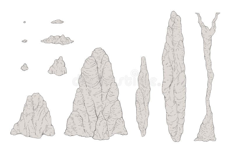 Rock zone illustration stock vector. Illustration of boulder - 364439917