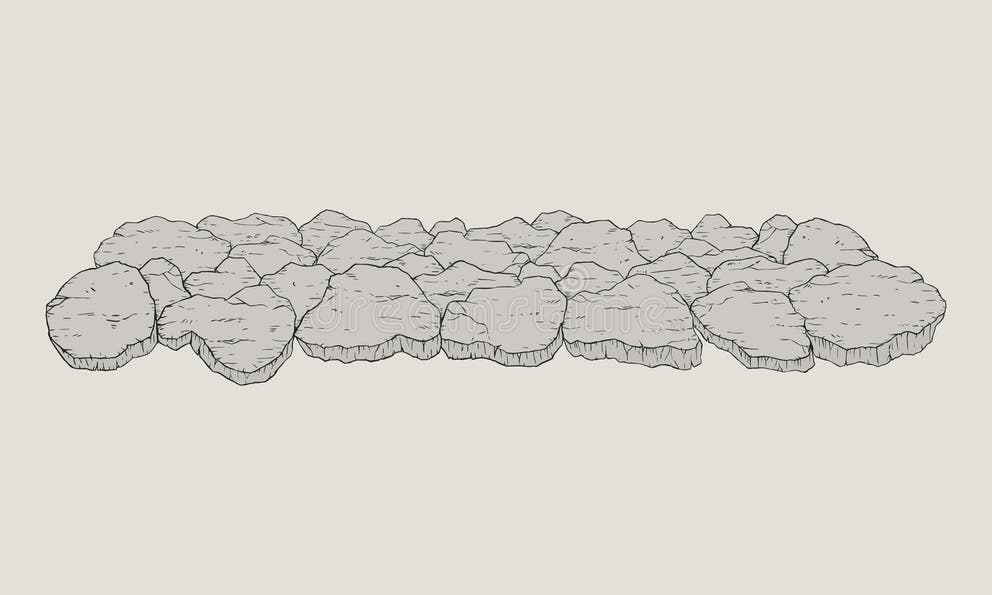 Rock zone illustration stock vector. Illustration of rock - 364440696