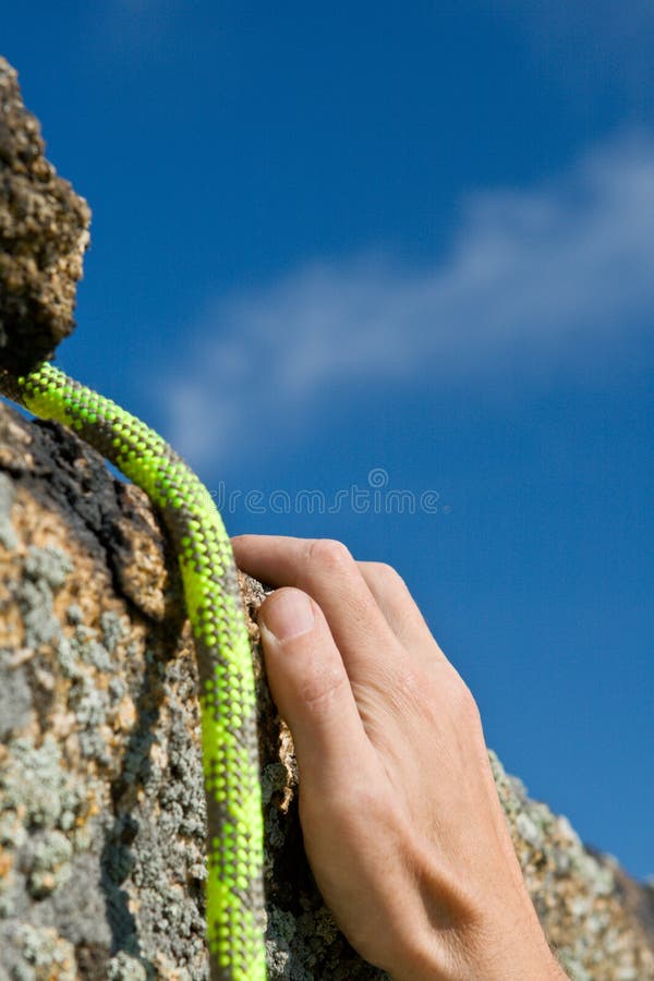 Climber Lending Helping Hand Stock Image - Image of selective, look ...