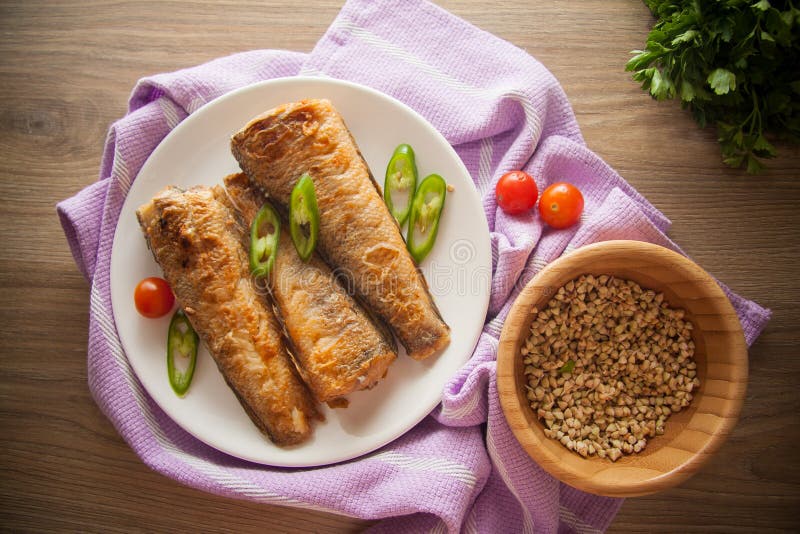 Rockcod on plate stock photo. Image of healthy, pepper - 74060538