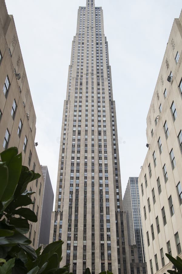Rockefeller Building editorial stock photo. Image of architecture ...