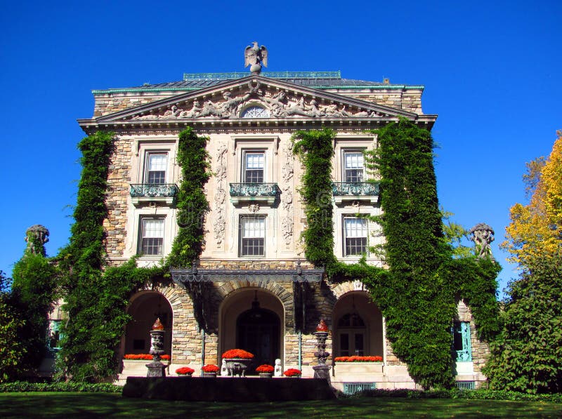 Rockefeller-Villa 01 stockbild. Bild von innere, aufbau - 115104509