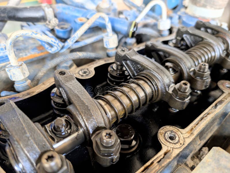 Rocker Arm, Cylinder Head Component on the Generator Stock Image ...