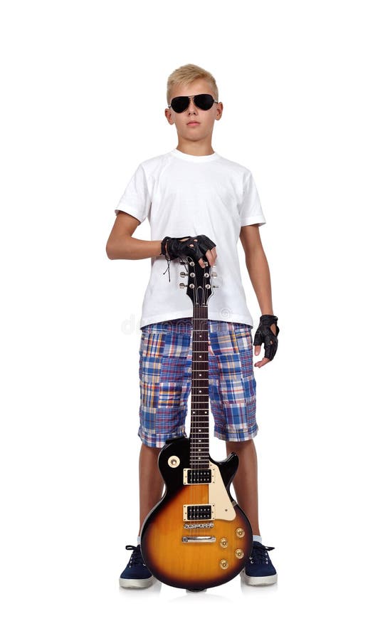Rocker boy stock photo. Image of model, clothing, beautiful - 35599220