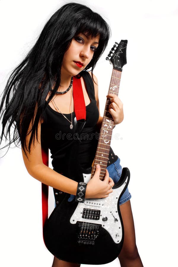 Rocker chick stock photo. Image of beautiful, punker - 21946072