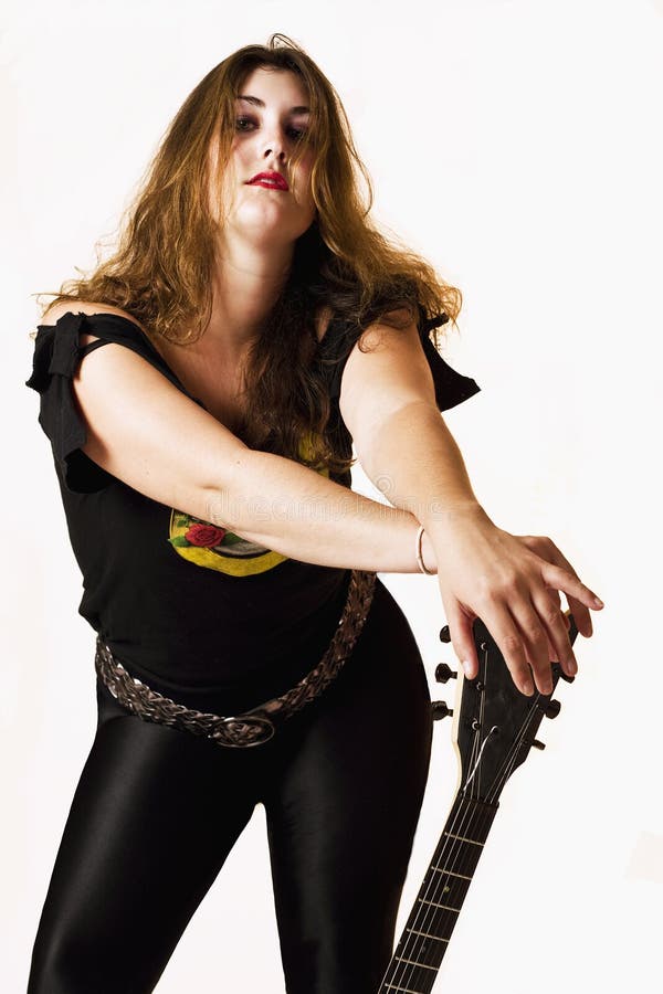 80 s Rocker Chick stock image. Image of hair, years, style - 3935151