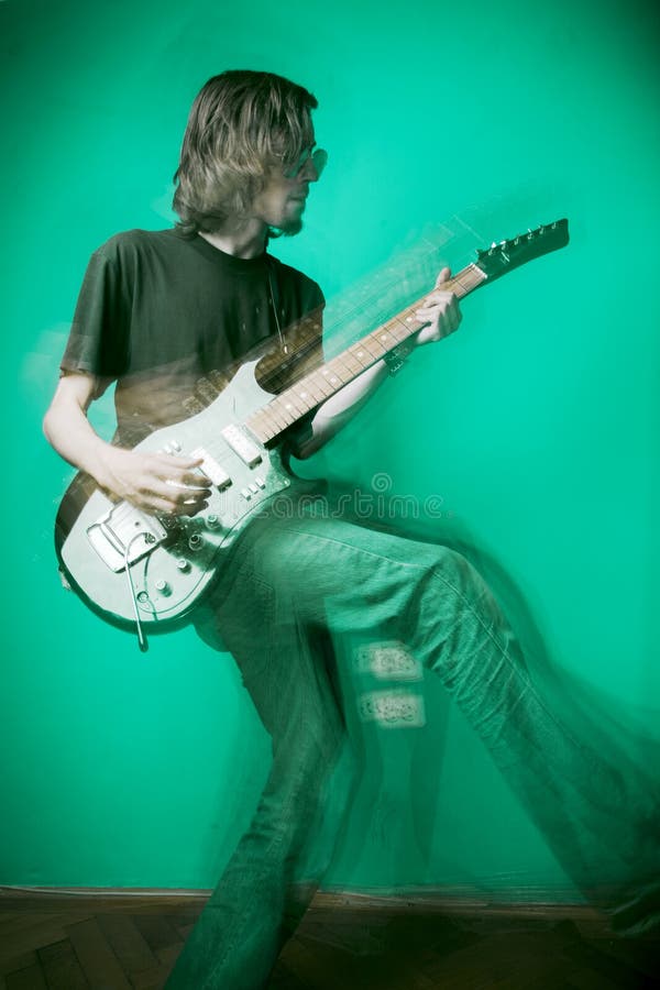 Rocker and guitar stock image. Image of alternative, music - 2610273