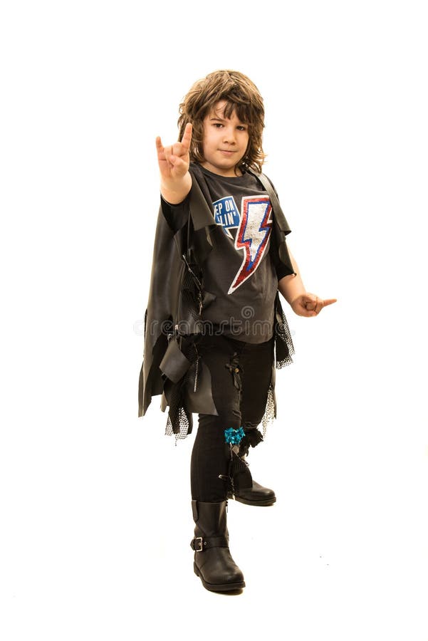 Rocker kid boy stock photo. Image of child, cute, bandana - 177384056