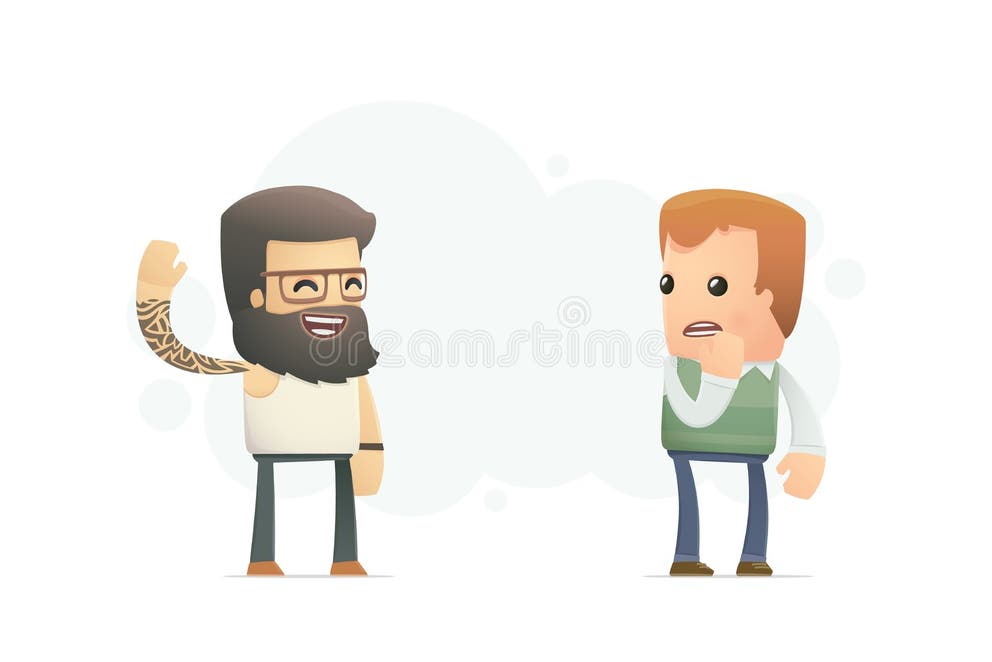 Rocker scared geek stock illustration. Illustration of roughneck - 48755974