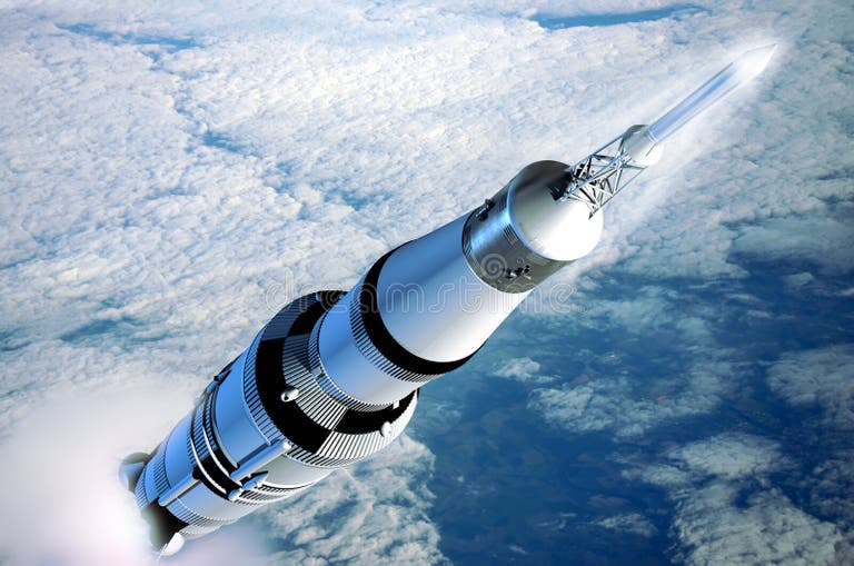Nasa Apollo Rocket Launch Stock Illustrations – 311 Nasa Apollo Rocket ...