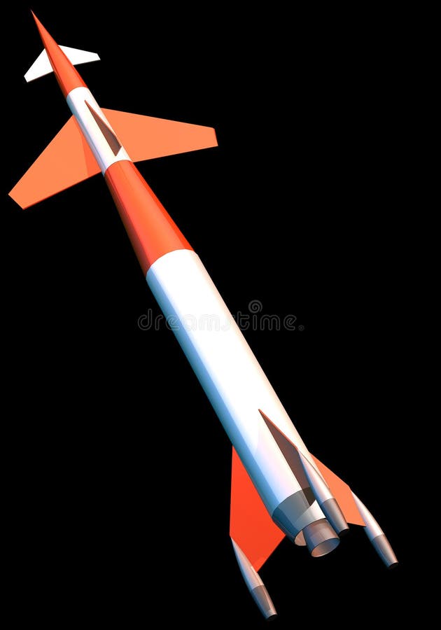 Rocket Propulsion Science Space Engineering Vector Illustration ...