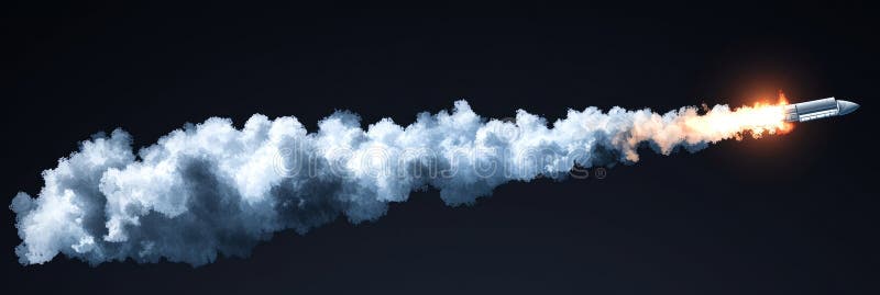 Rocket Ascent Ignites the Twilight Sky, Blasting through Space with ...