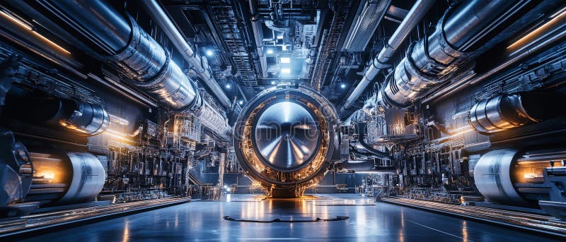 Rocket Assembly Process in a Futuristic High-tech Space Facility with ...