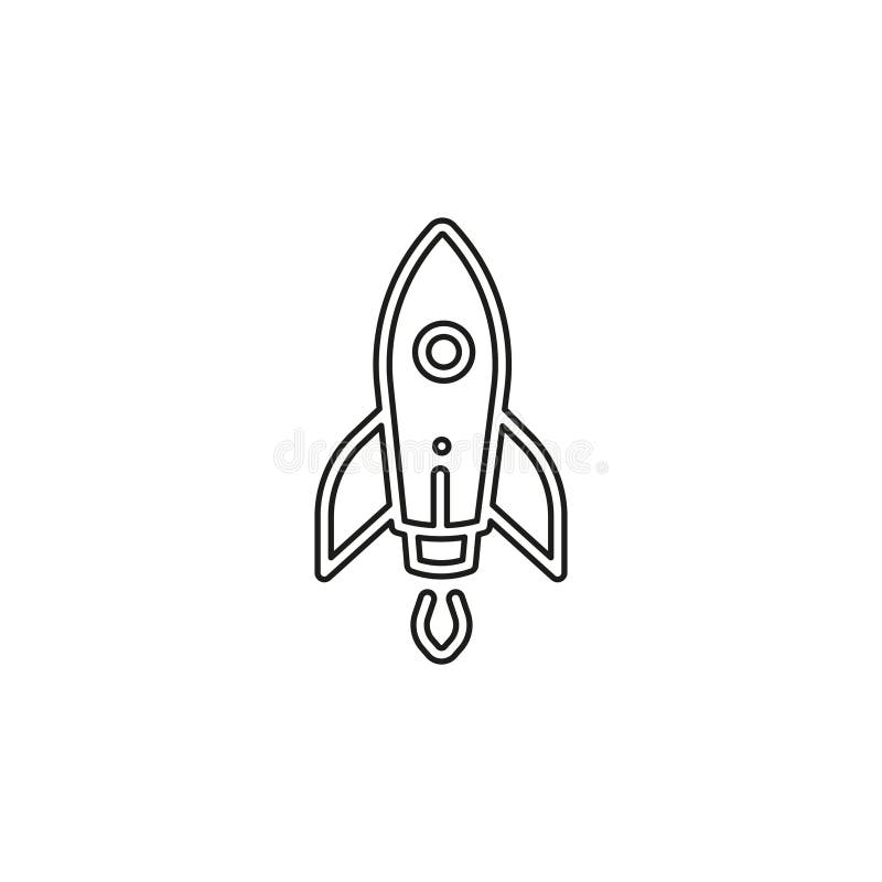 Rocket Base Icon. Spacecraft - Vector Rocket Stock Vector ...