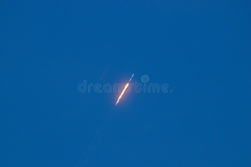 Rocket Being Shot into Space Stock Photo - Image of science, canaveral ...