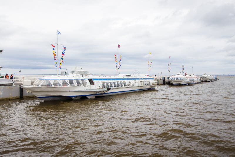 Rocket Boat on the Neva River Editorial Photography - Image of stern ...