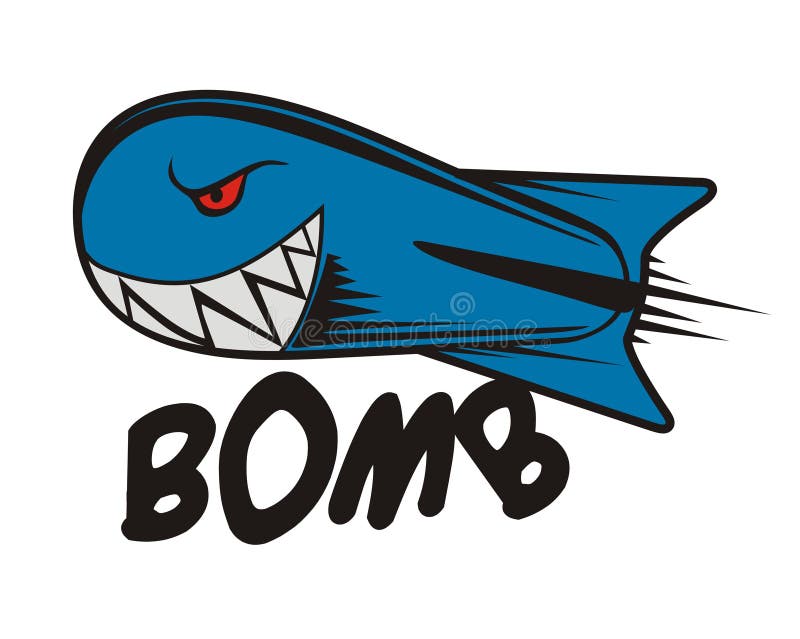 Rocket bomb stock illustration. Illustration of funny - 53696199