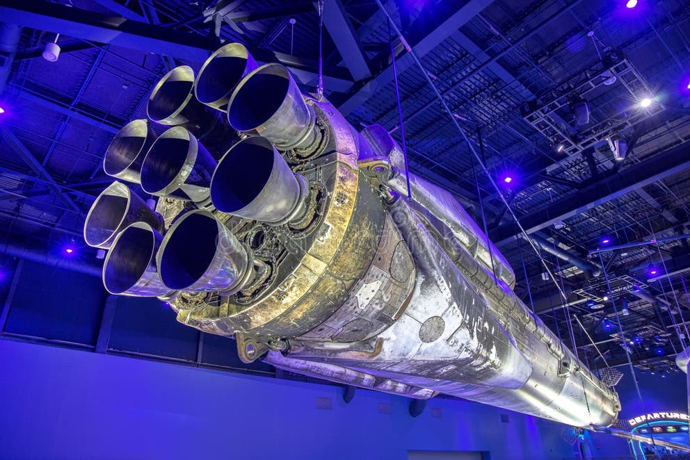 Rocket and Boosters on Display at the Gateway Complex Editorial Photo ...