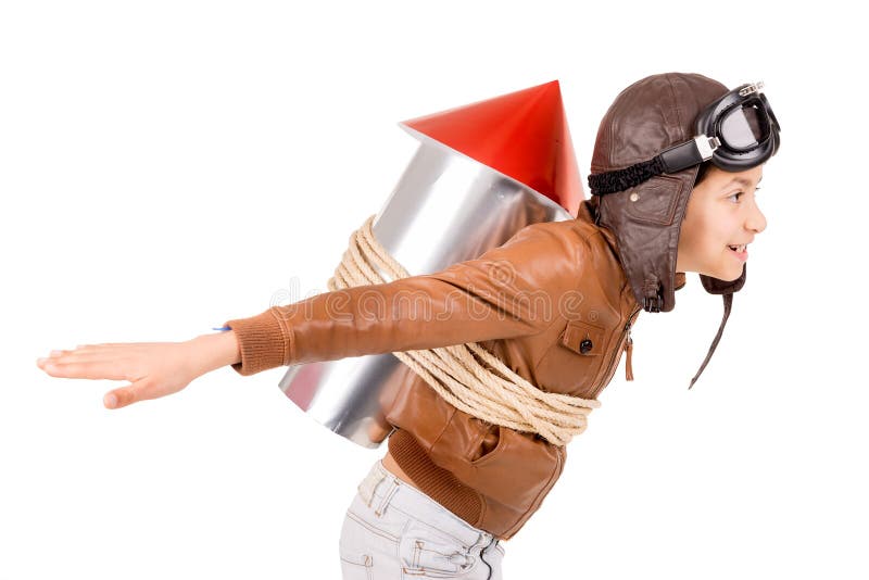 Rocket boy stock photo. Image of aviation, face, flight - 55717024