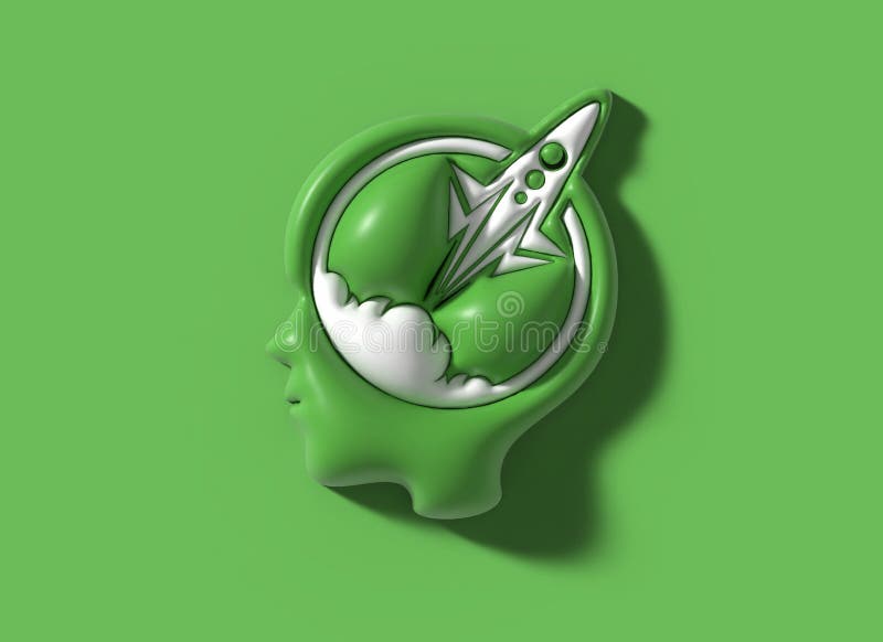Human Brain Rocket Icon Image Stock Illustrations – 504 Human Brain ...