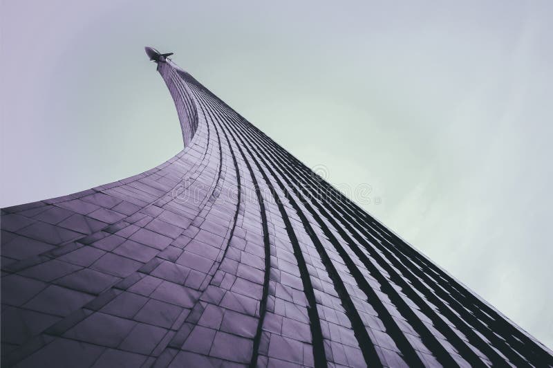 Rocket Building in Moscow - a Landmark in Honor of Space Editorial ...