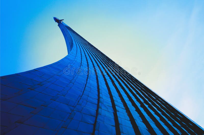 Rocket Building in Moscow - a Landmark in Honor of Space Editorial ...