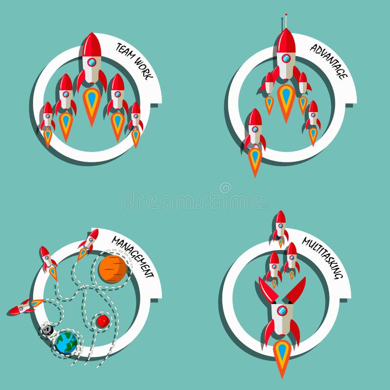 Rocket business 1 stock vector. Illustration of idea - 85930202