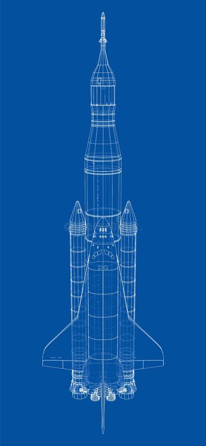 Rocket Carrying Space Shuttle Stock Vector - Illustration of plane ...