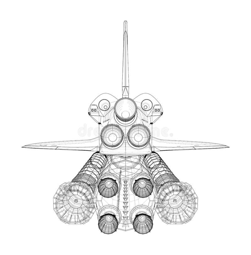 Rocket Carrying Space Shuttle Stock Vector - Illustration of satellite ...