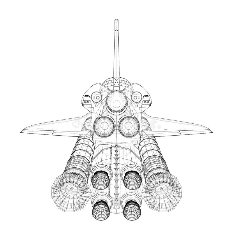 Rocket Carrying Space Shuttle Stock Vector - Illustration of technology ...