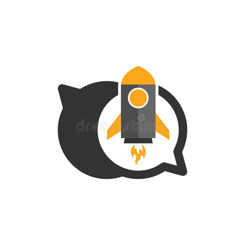 Rocket Cloud Icon Logo Design Element Stock Vector - Illustration of ...