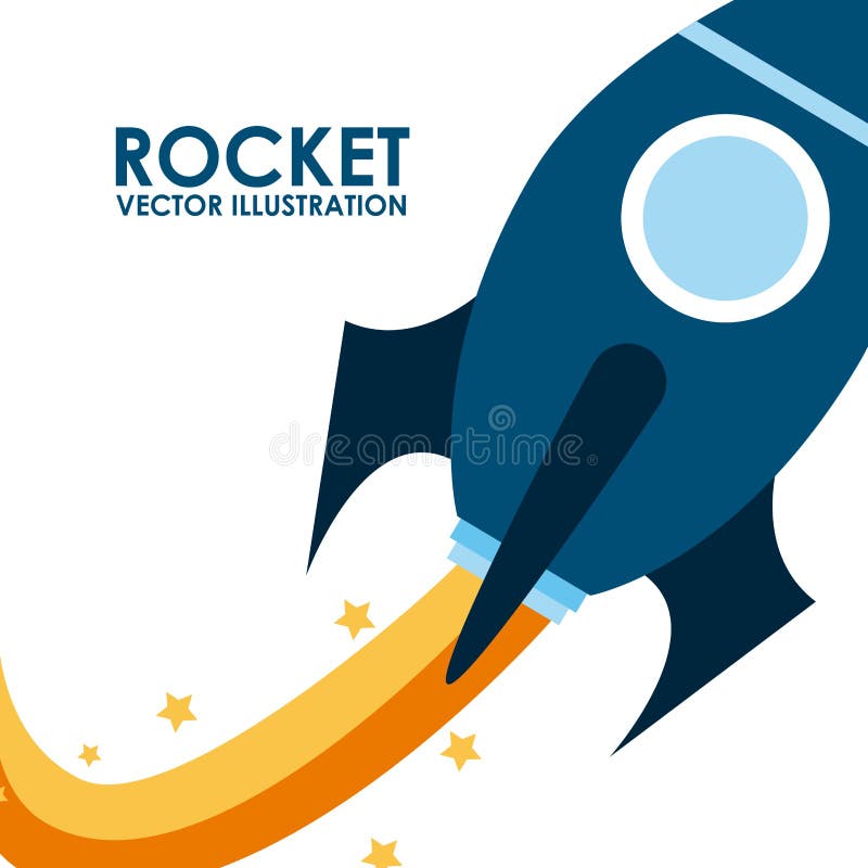 Rocket design. stock vector. Illustration of galaxy, ship - 58816252