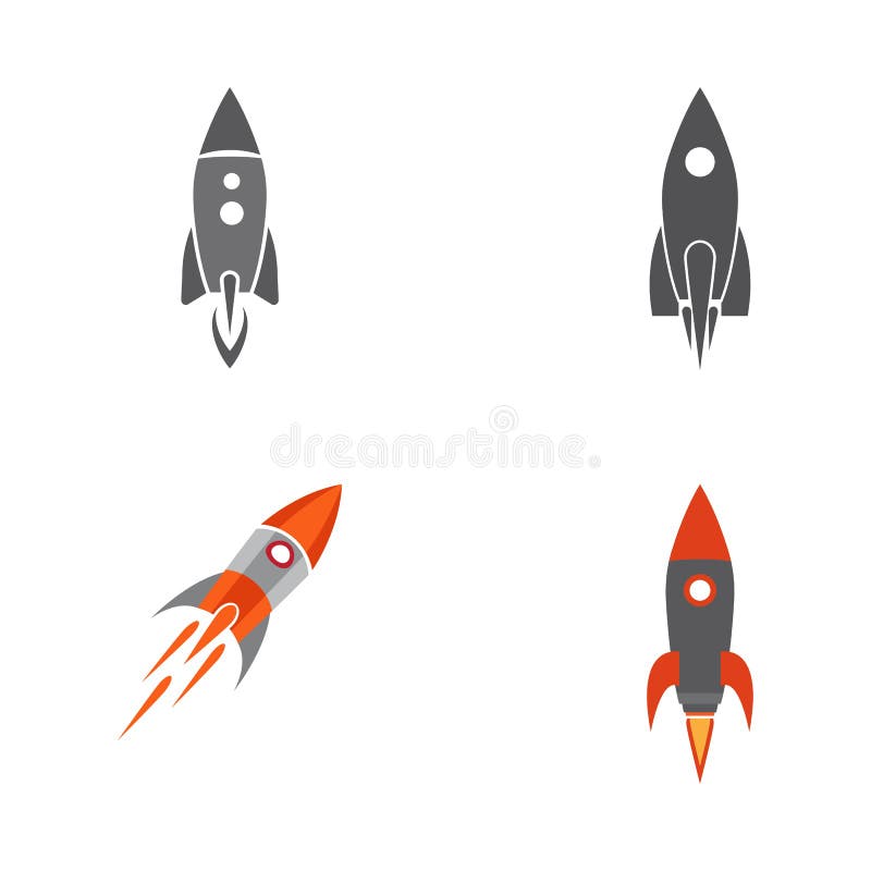 Rocket Design Template Vector Icon Stock Illustration - Illustration of ...