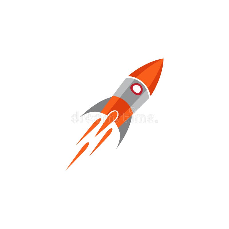 Rocket Design Template Vector Icon Stock Illustration - Illustration of ...