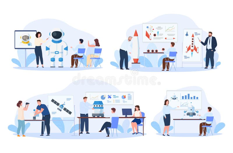 Rocket Designer Spaceship Construction Engineering Presentation Set ...