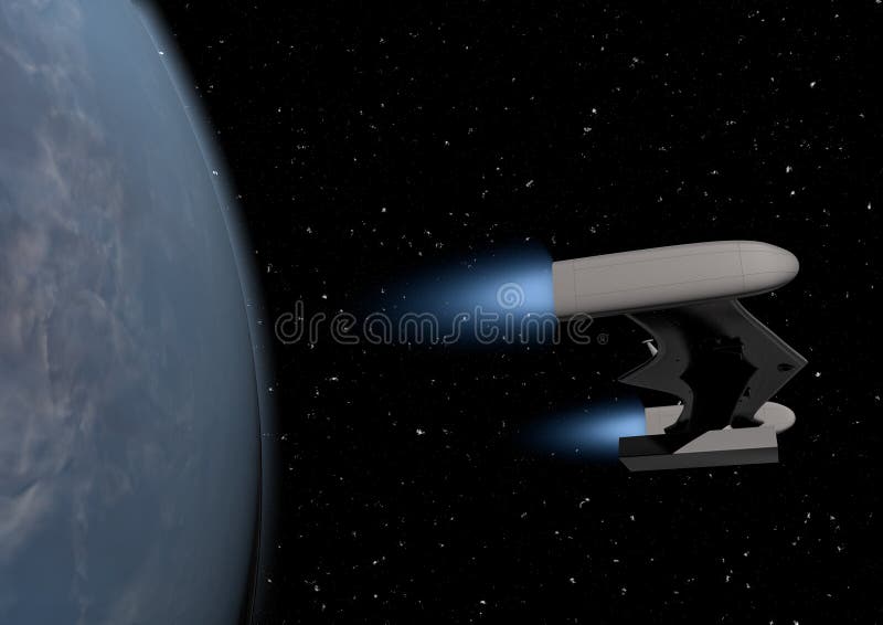 Rocket drone stock illustration. Illustration of science - 70646823