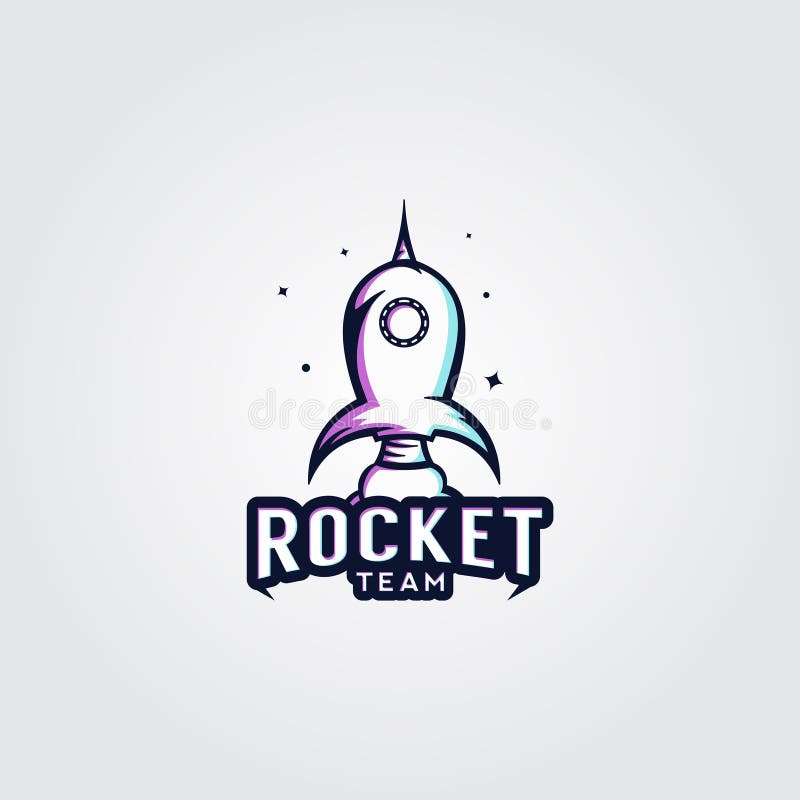 Rocket E Sport Logo Vector Design Template for Team Stock Illustration ...