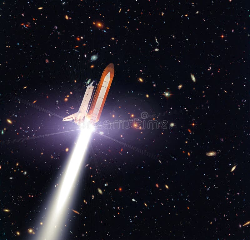 Rocket. the Elements of this Image Furnished by NASA Stock Illustration ...