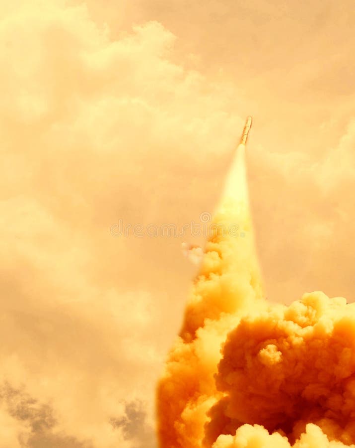 Rocket. the Elements of this Image Furnished by NASA Stock Image ...