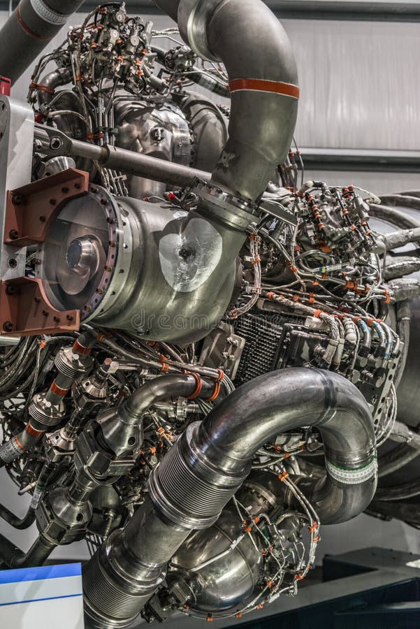 Rocket engine exposed stock image. Image of shuttle, steel - 66704269
