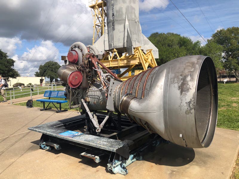 Rocket Engine H-1 at the Houston Space Center in Houston, TX, USA ...